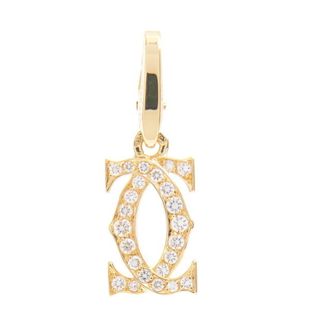 Cartier 2c Diamond Pendant Yellow Gold - Gem